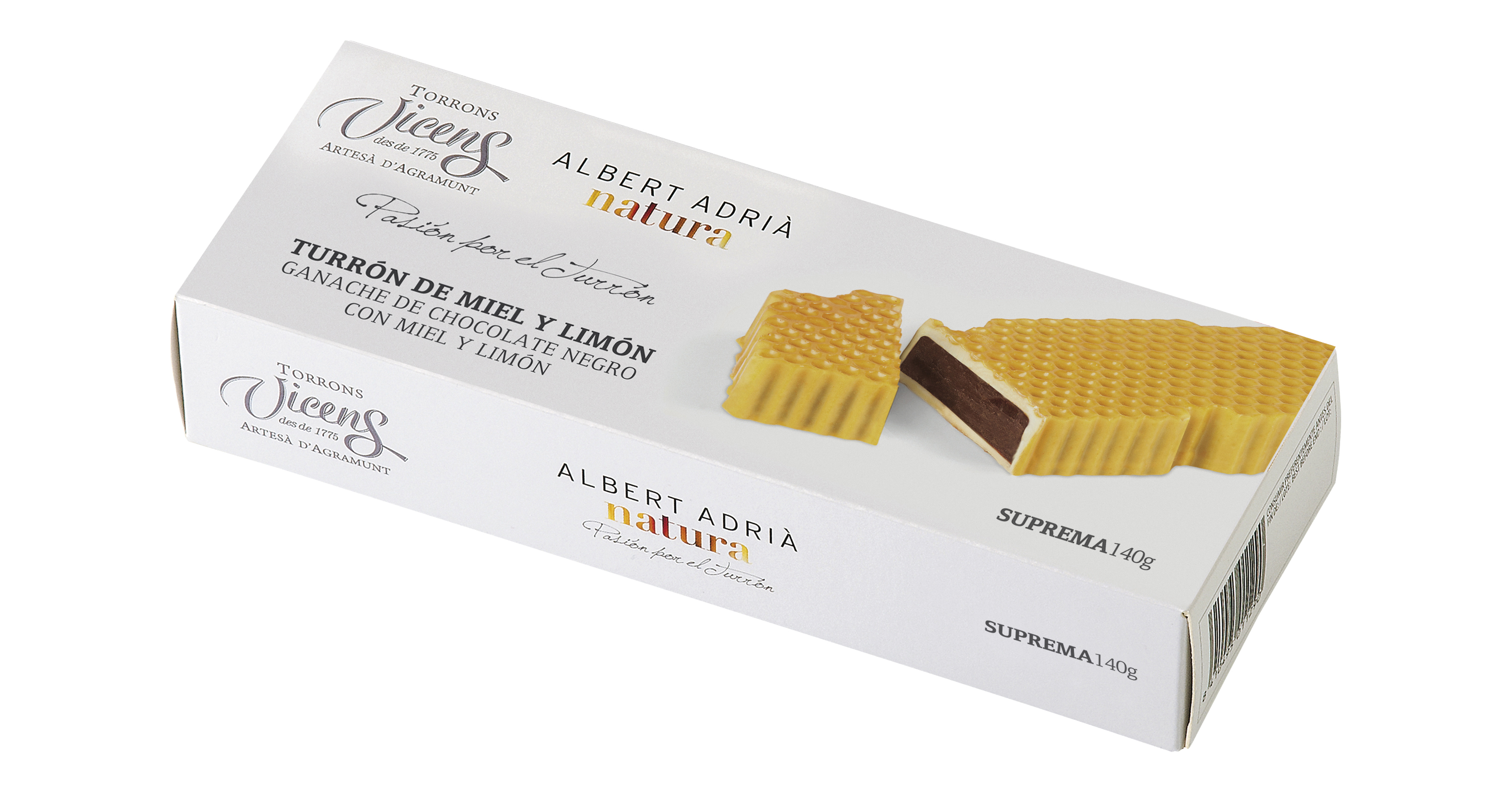 Turrón de Miel y Limón Adrià Natura 140g